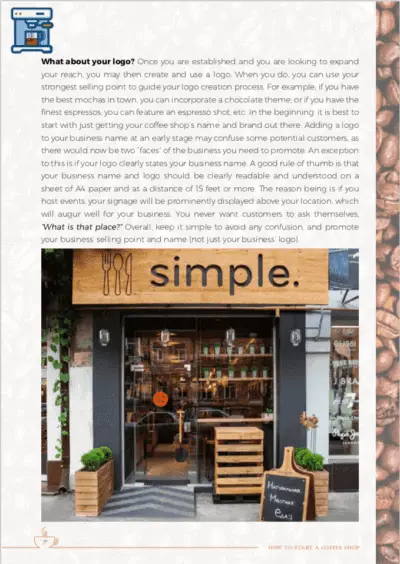 Sample Page - Start My Coffee Shop