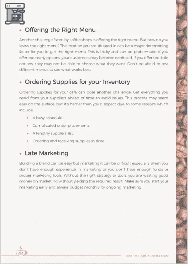 Sample Page - Start My Coffee Shop