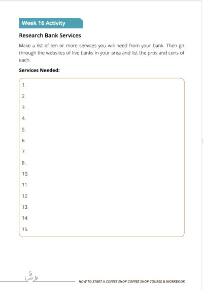 Sample Page - Start My Coffee Shop